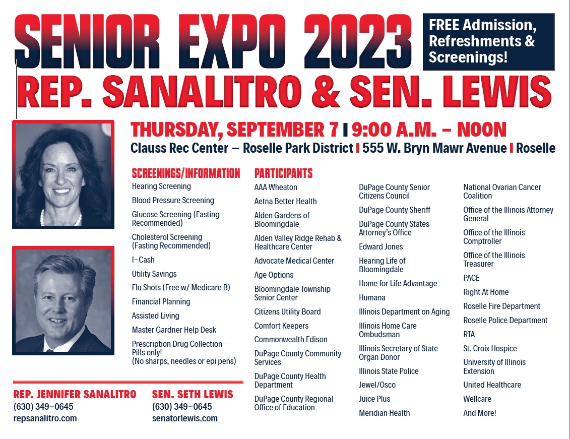 Senator Lewis & Representative Sanalitro to Co-Host Senior Expo ...