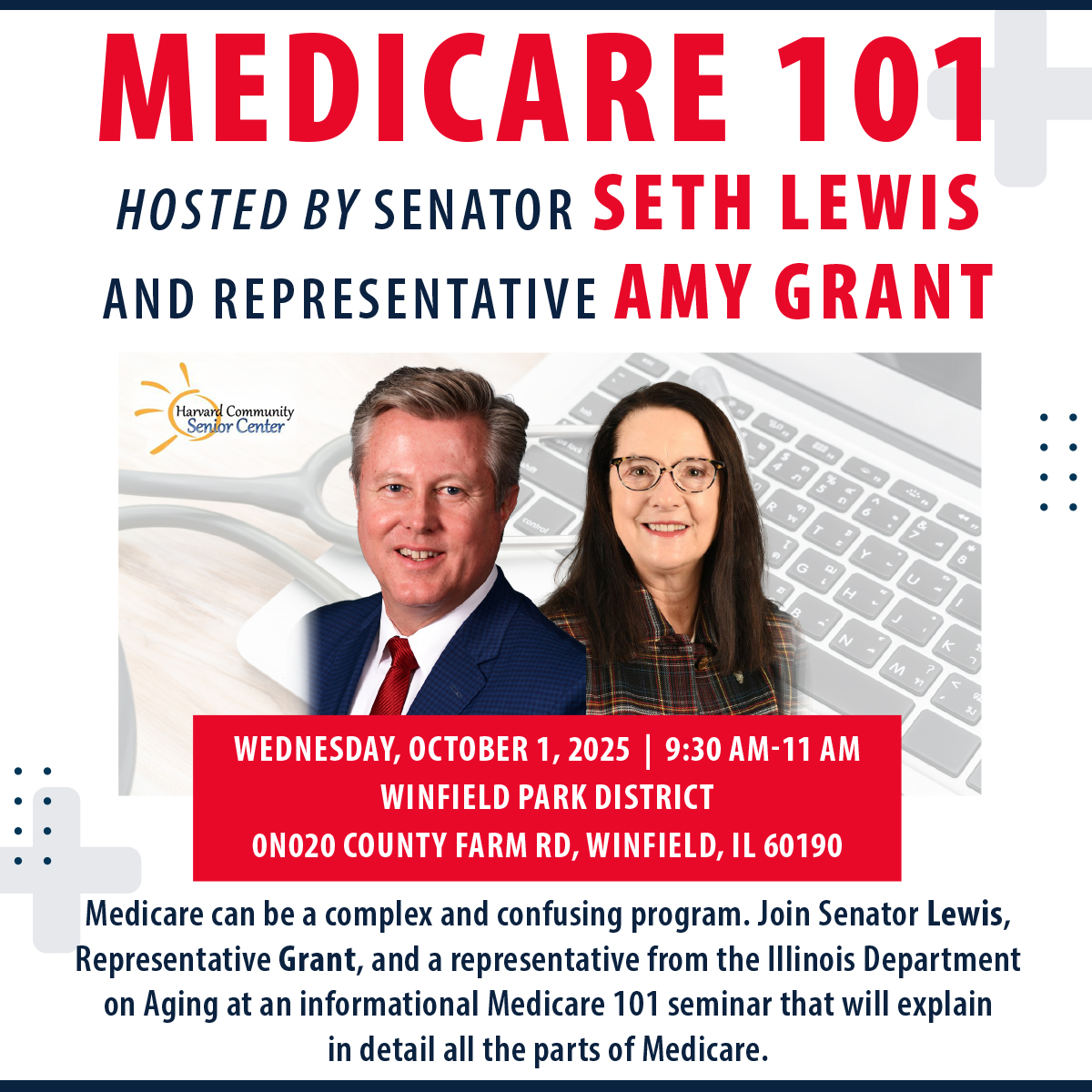Senator Seth Lewis, Representative Amy Grant to Co-Host Medicare ...